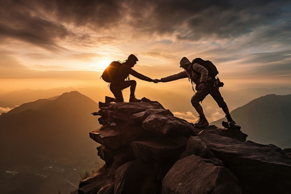 Man help his friend recreation | Free Photo - rawpixel