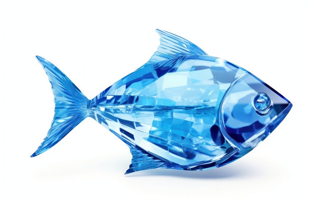 Fish shape gemstone animal white | Free Photo Illustration - rawpixel