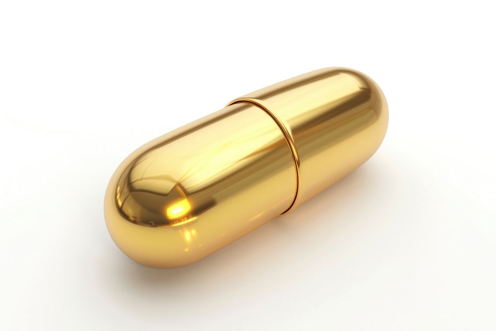 Capsule gold white background ammunition. | Free Photo Illustration ...