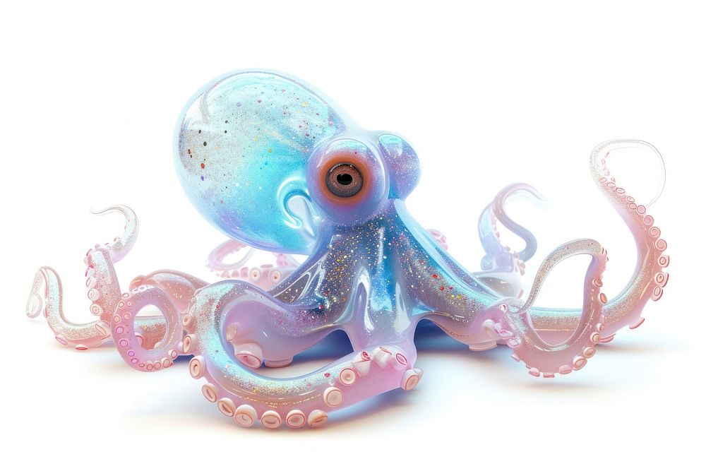 Octopus animal white background invertebrate. | Premium Photo ...