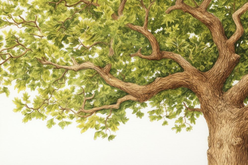 Oak tree backgrounds plant oak. | Free Photo Illustration - rawpixel