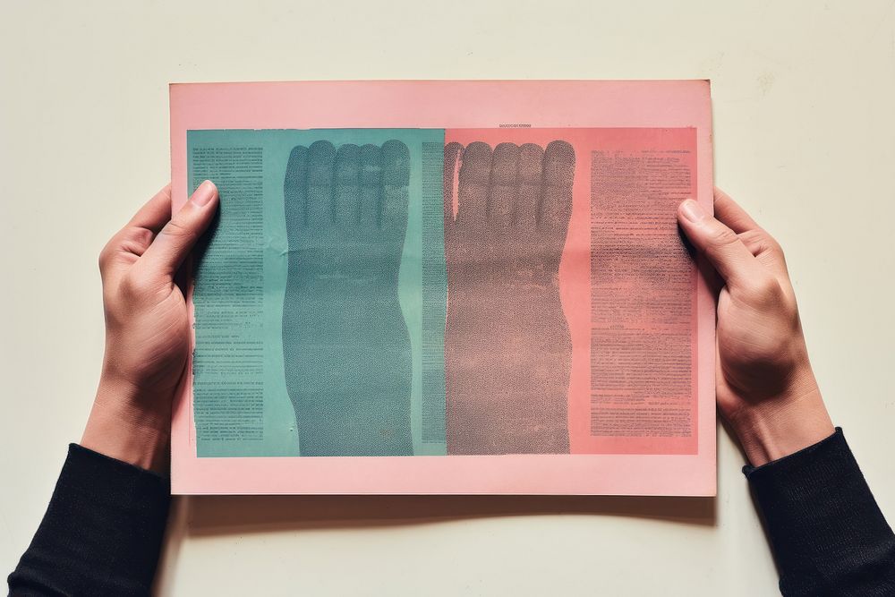 Newspaper hand holding text. | Free Photo - rawpixel