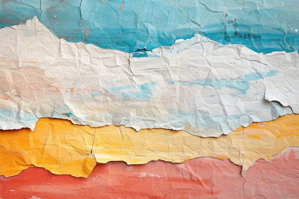 Abstract beach ripped paper art | Premium Photo Illustration - rawpixel