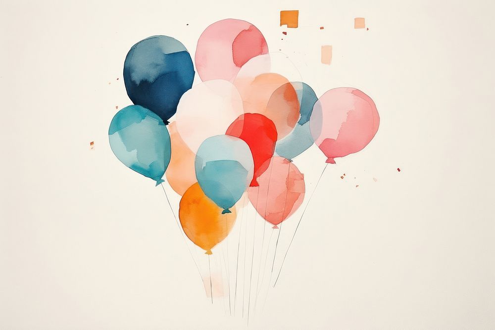 Abstract birthday balloon ripped paper | Premium Photo Illustration ...