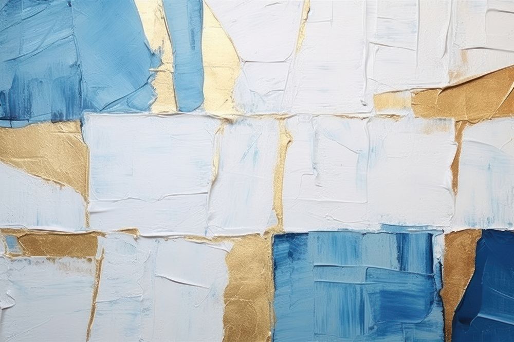 Abstract blue gold ripped paper | Free Photo Illustration - rawpixel
