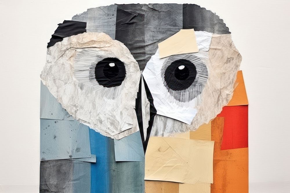 Abstract owl ripped paper art | Premium Photo Illustration - rawpixel