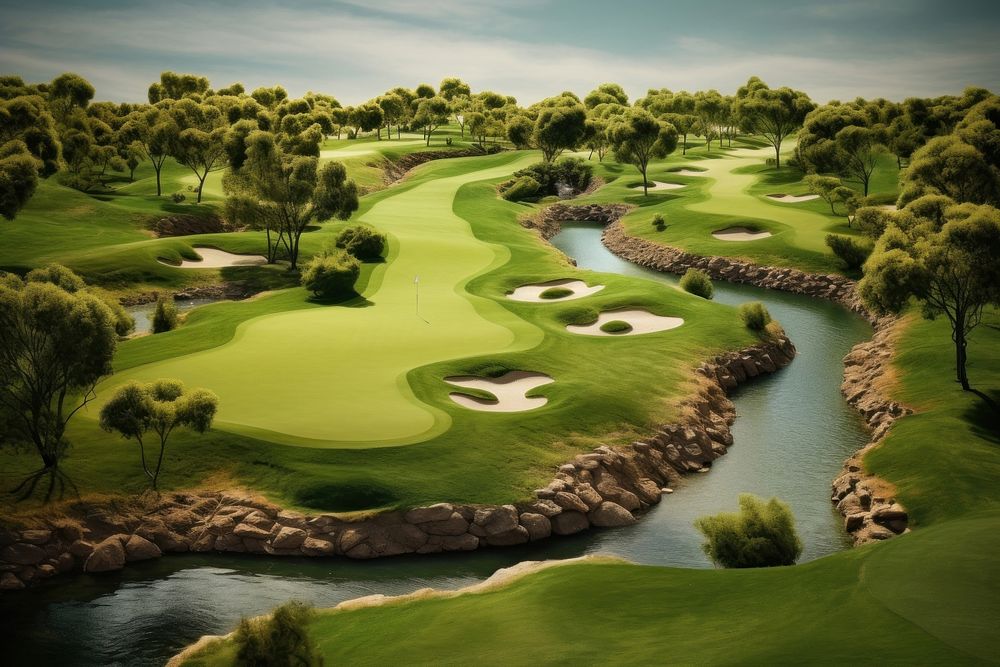 Golf course outdoors nature sports. | Free Photo - rawpixel