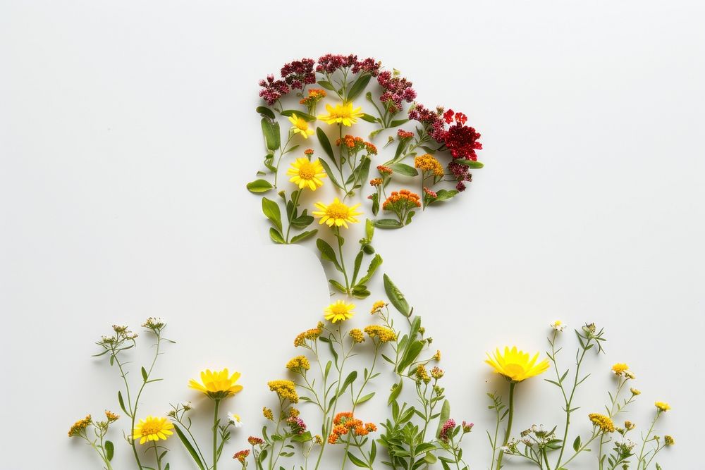 Flat flower mother silhouette shape | Free Photo - rawpixel