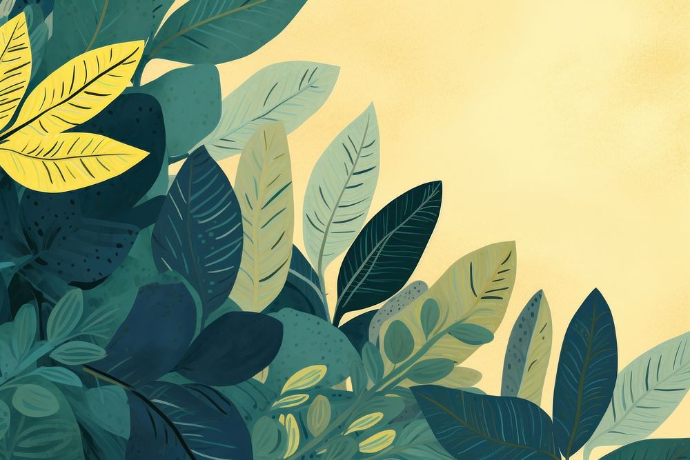 Simple abstract leaf patterns background | Premium Photo Illustration ...