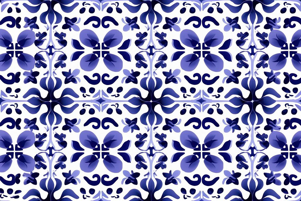 Tile pattern orchid backgrounds blue | Free Photo Illustration - rawpixel