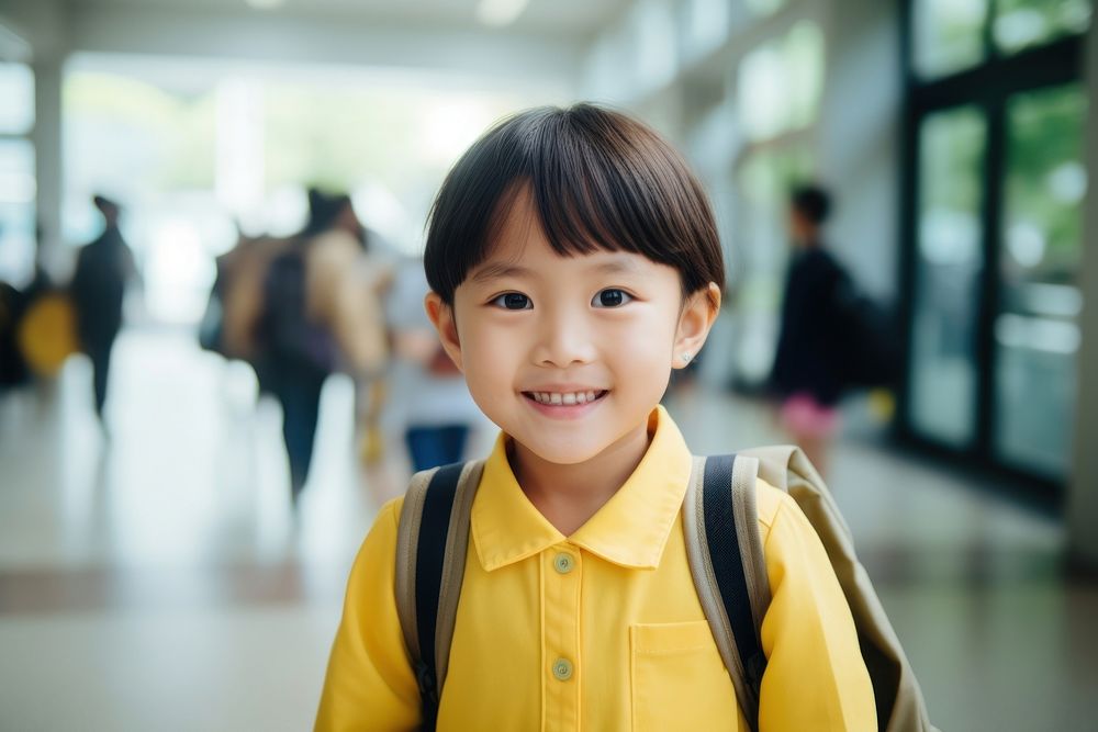 East Asians kids smile walking | Free Photo - rawpixel
