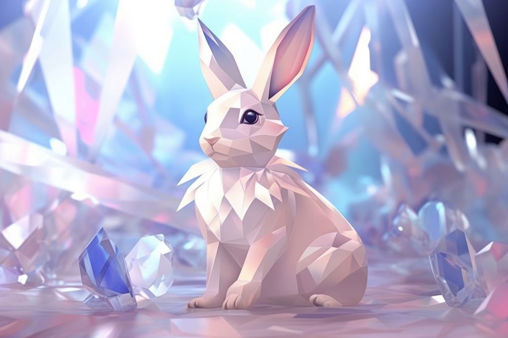 Rabbit holography animal mammal representation. | Free Photo ...