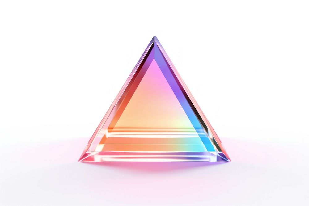 Prism transparent glass white background | Free Photo Illustration ...