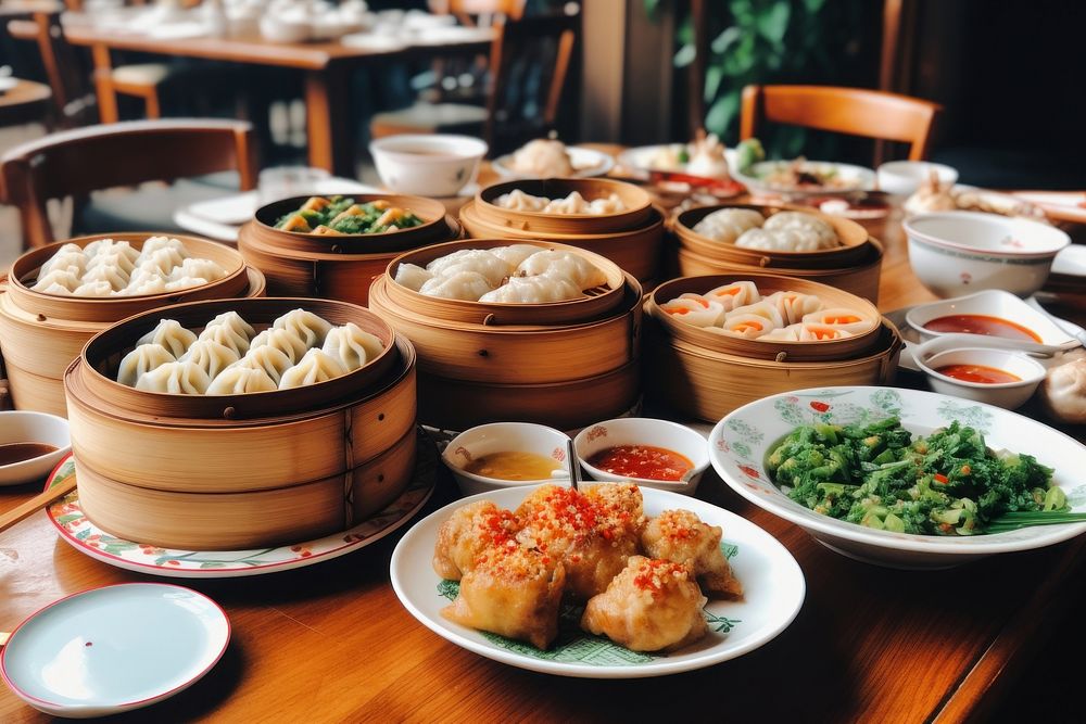Dim sum table food restaurant. | Free Photo - rawpixel