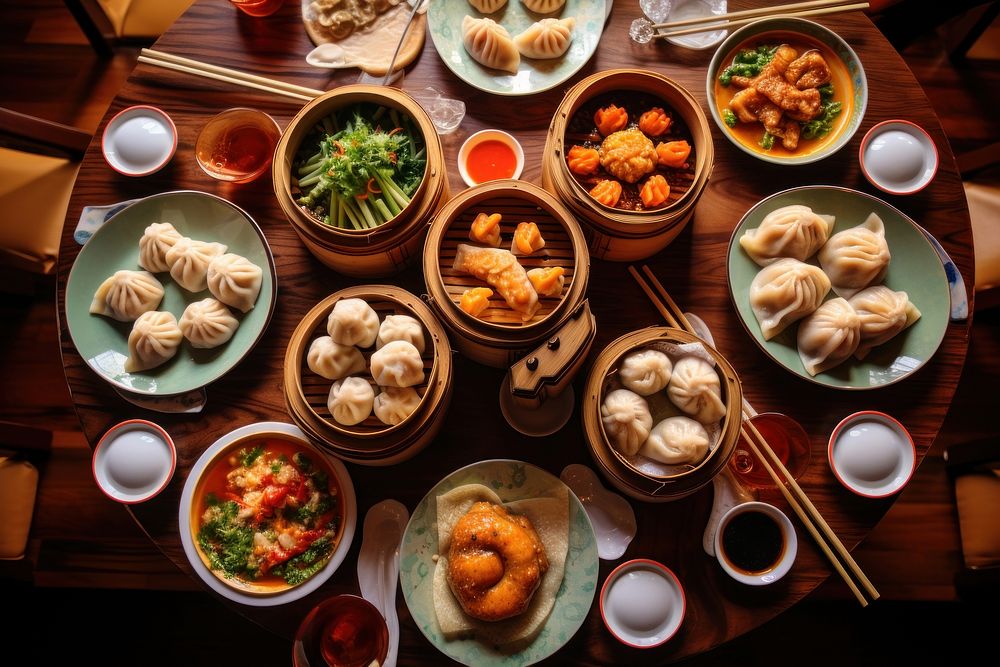 Dim sum table food chopsticks. | Free Photo - rawpixel