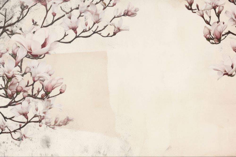 Magnolia backgrounds blossom flower. | Free Photo Illustration - rawpixel