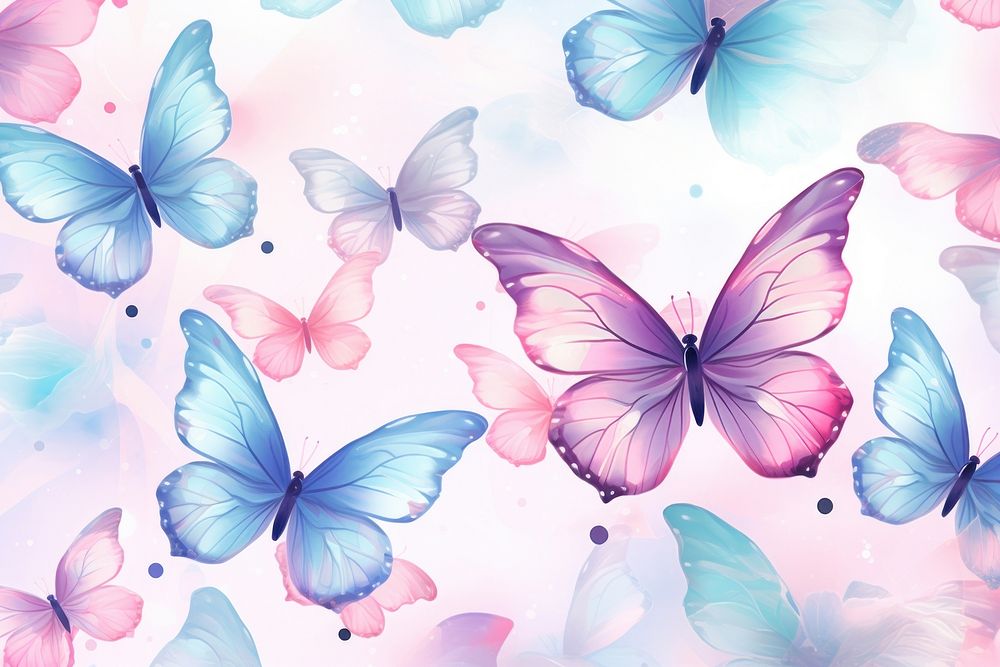Butterfly background pattern backgrounds nature. | Free Photo Illustration - rawpixel