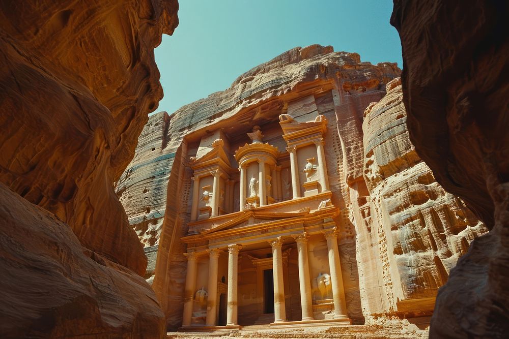 Scenery landmark petra architecture. | Free Photo - rawpixel