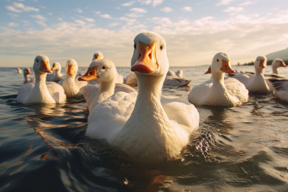 Scenery goose animal bird. | Premium Photo - rawpixel