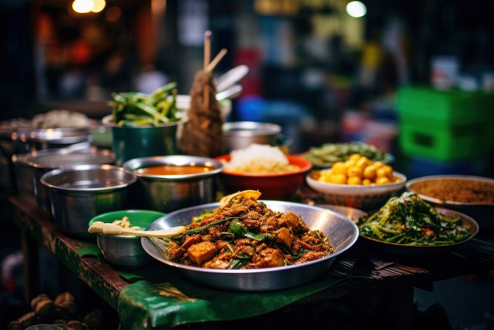 Local Thai market food plate | Free Photo - rawpixel