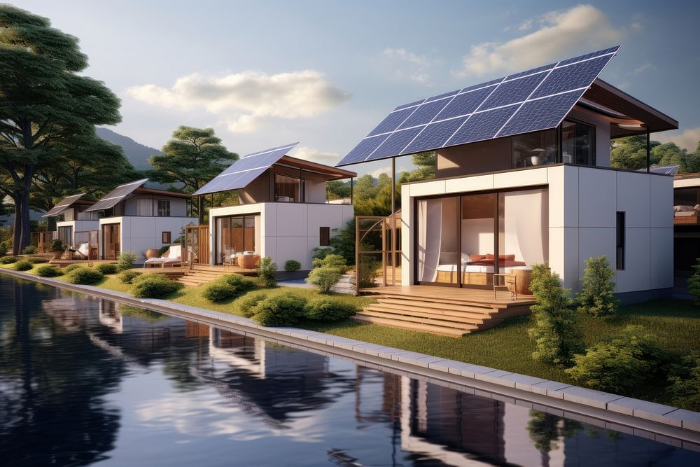 Homey houses architecture building outdoors. | Free Photo Illustration ...