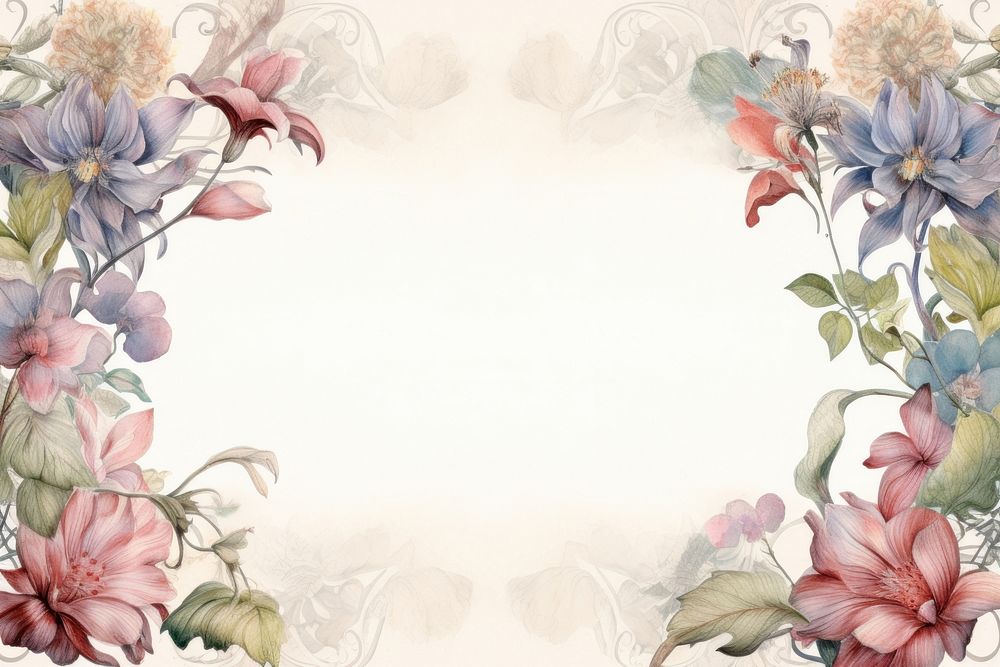 Flower backgrounds pattern plant. | Free Photo Illustration - rawpixel