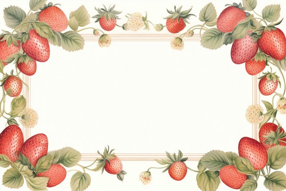 Strawberry backgrounds fruit plant. | Free Photo Illustration - rawpixel