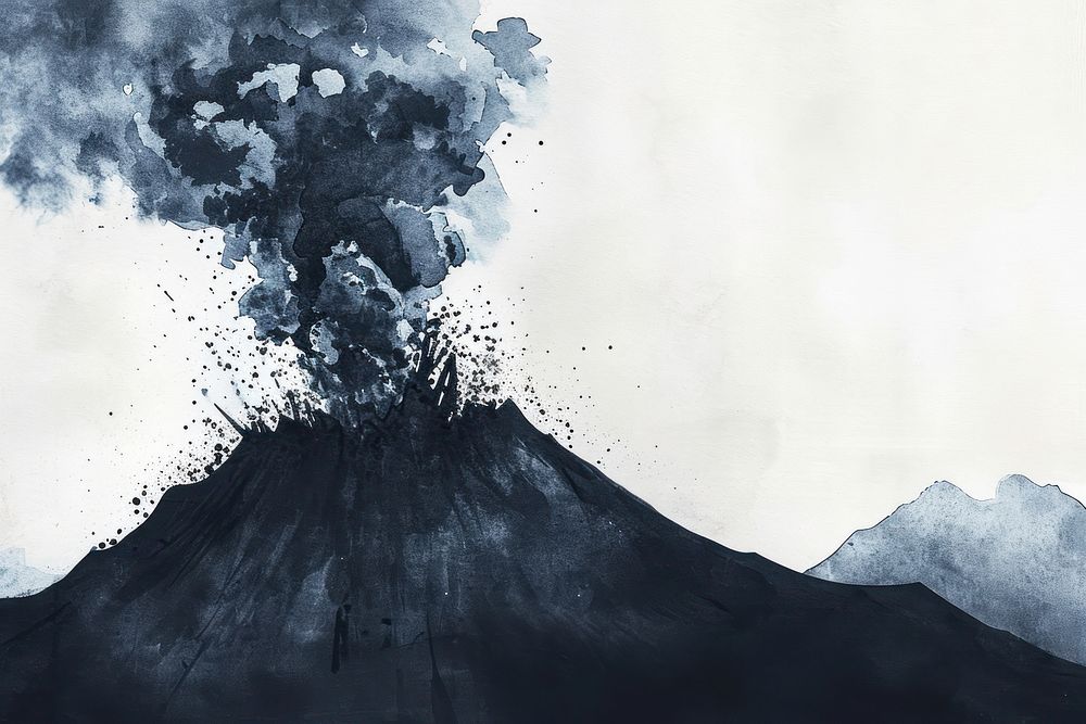 Volcano eruption mountain outdoors nature. | Free Photo Illustration ...