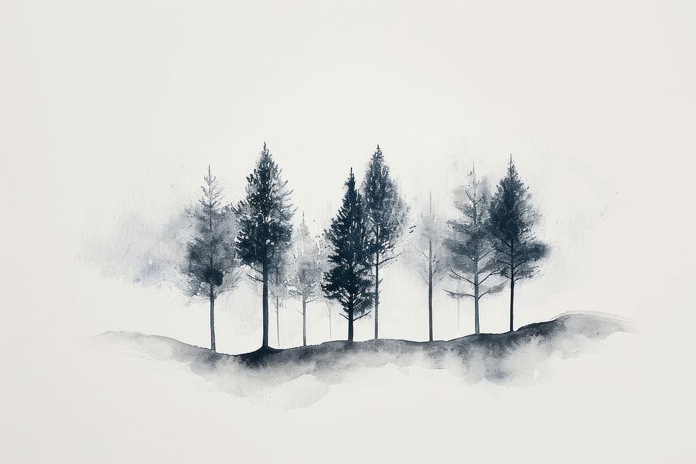 Forest outdoors drawing nature. | Premium Photo Illustration - rawpixel