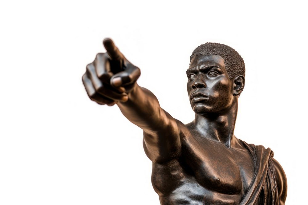 Greek sculpture pointing statue bronze | Free Photo - rawpixel