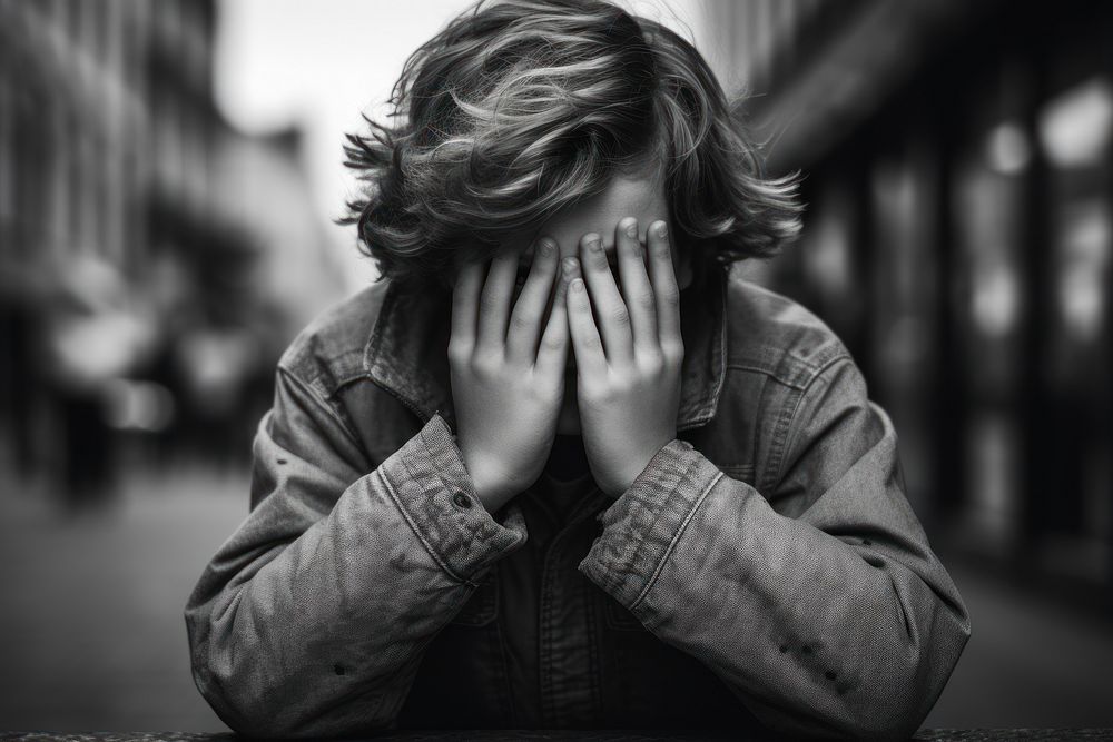 boy covering his face photography | Free Photo - rawpixel