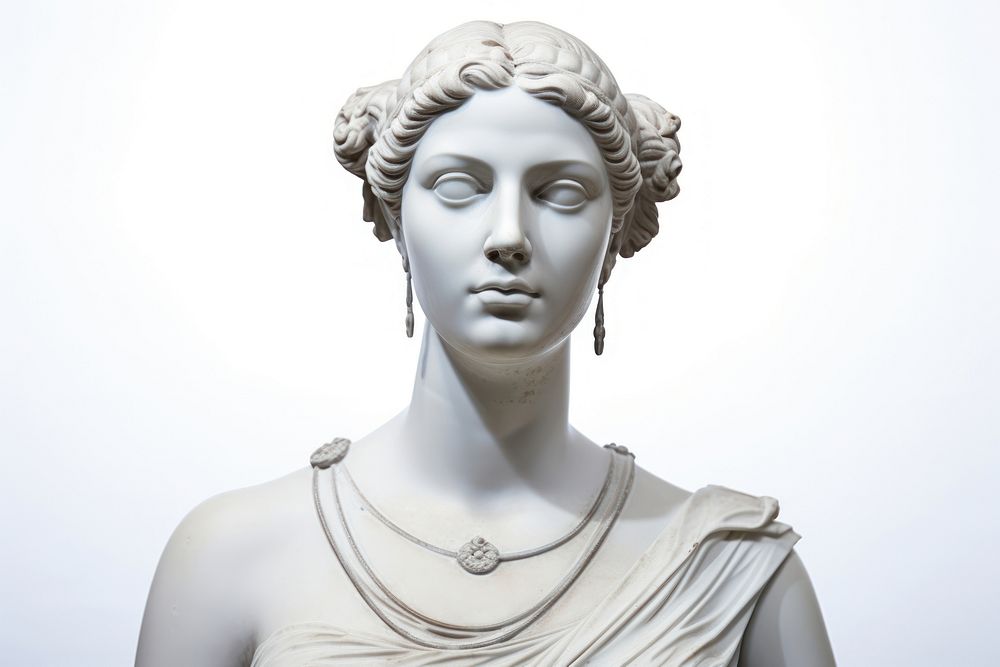 Greek sculpture wearing necklace statue | Free Photo - rawpixel