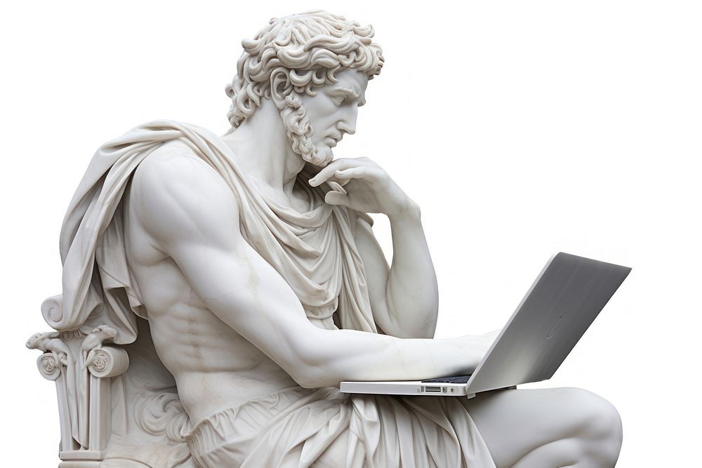 Greek sculpture using computer statue | Free Photo - rawpixel