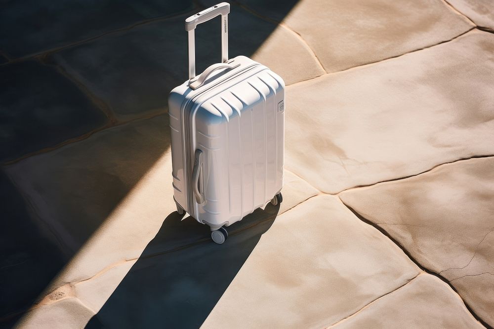 Luggage bag suitcase shadow architecture. | Free Photo - rawpixel