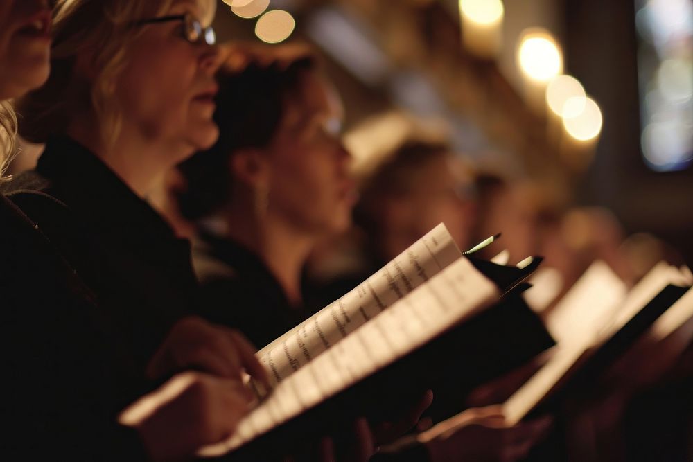 Church choir musician togetherness illuminated. | Free Photo - rawpixel