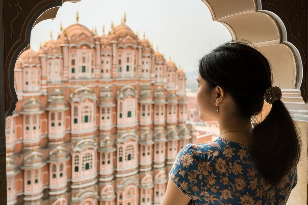 Hawa Mahal architecture building landmark. | Premium Photo - rawpixel