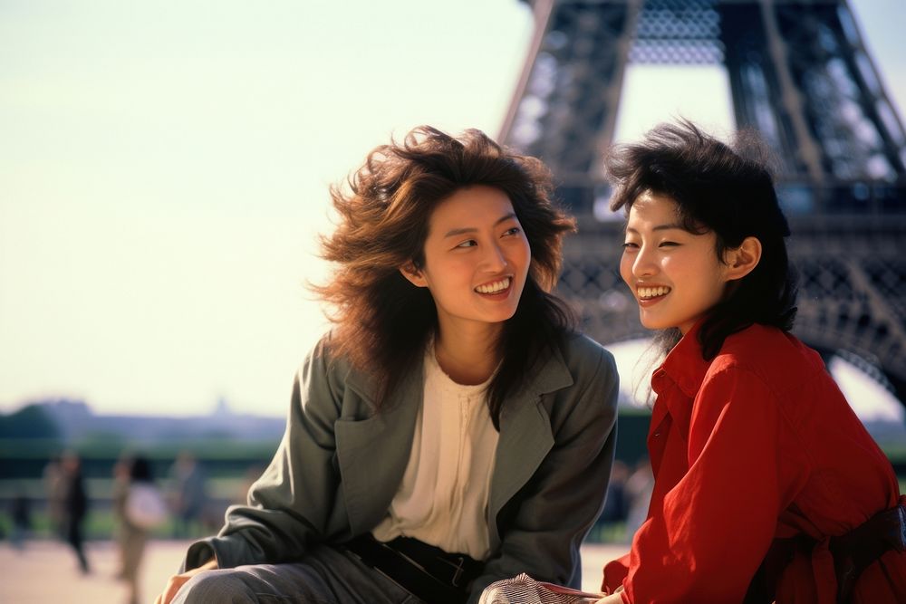 Eiffel tower portrait adult woman. | Free Photo - rawpixel