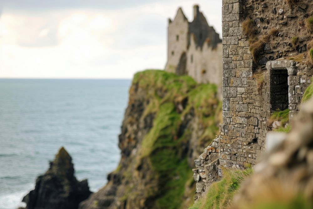 Dunluce Castle castle architecture building. | Free Photo - rawpixel