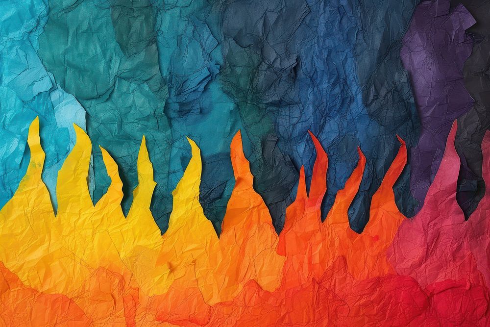 Abstract fire ripped paper art | Free Photo - rawpixel