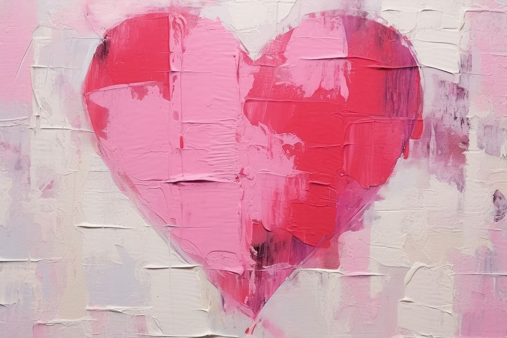 Pink heart abstract backgrounds creativity. | Premium Photo ...