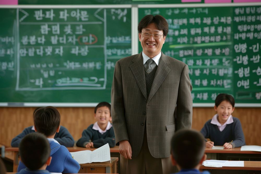 Korea teacher teaching classroom students | Premium Photo - rawpixel