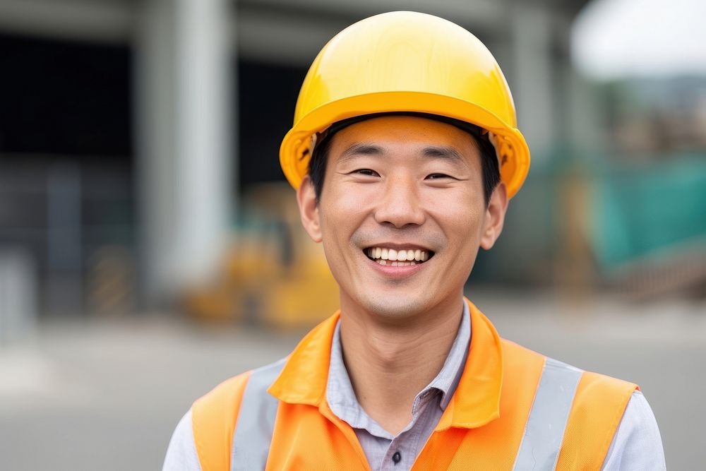 Korea engineer hardhat helmet smile. | Premium Photo - rawpixel