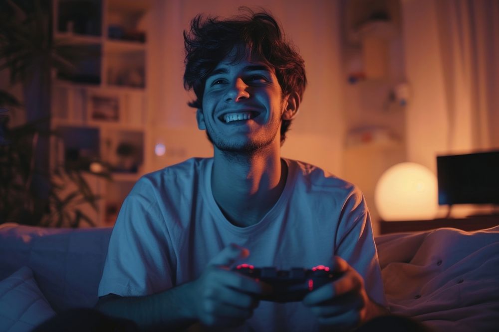 Man playing game portrait person | Free Photo - rawpixel