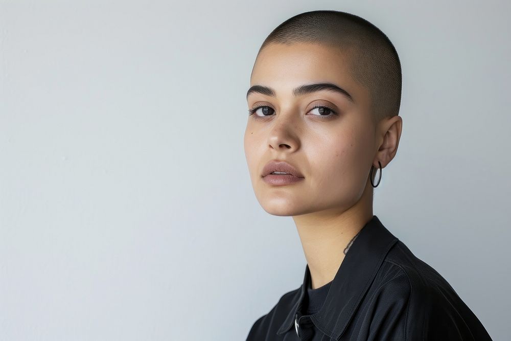 Hispanic young woman skinhead or | Free Photo - rawpixel