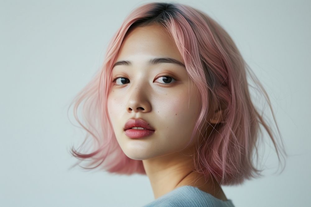 Korean young woman light pink | Free Photo - rawpixel