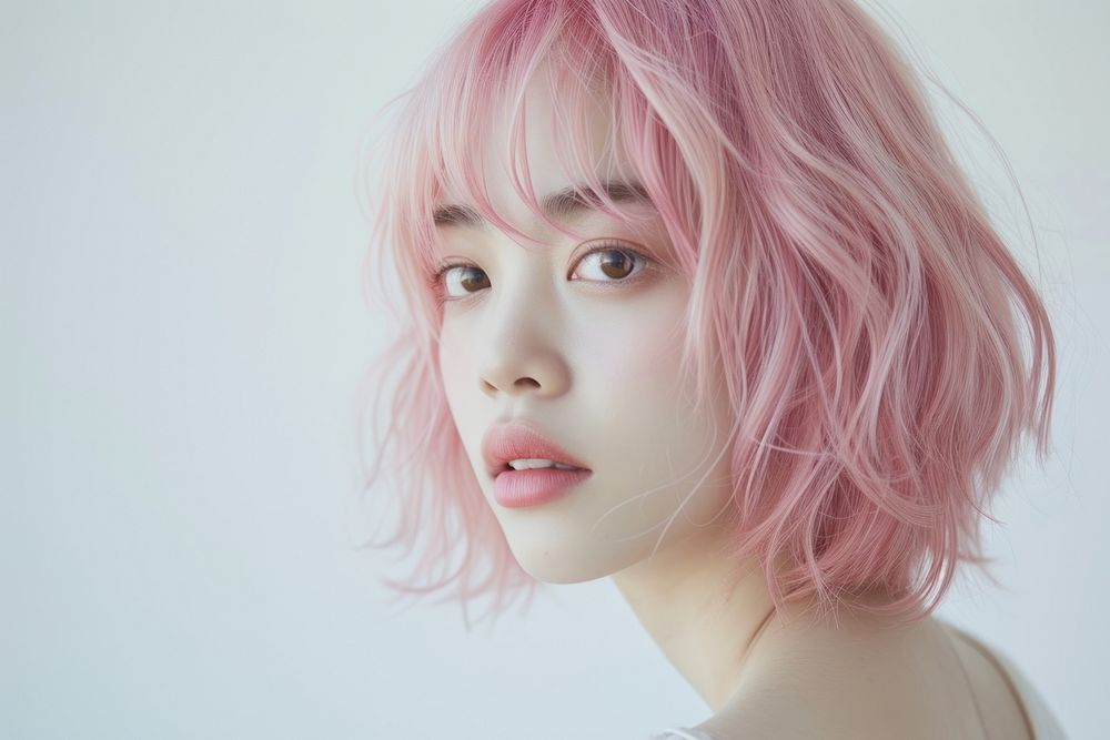 Korean young woman light pink | Premium Photo - rawpixel