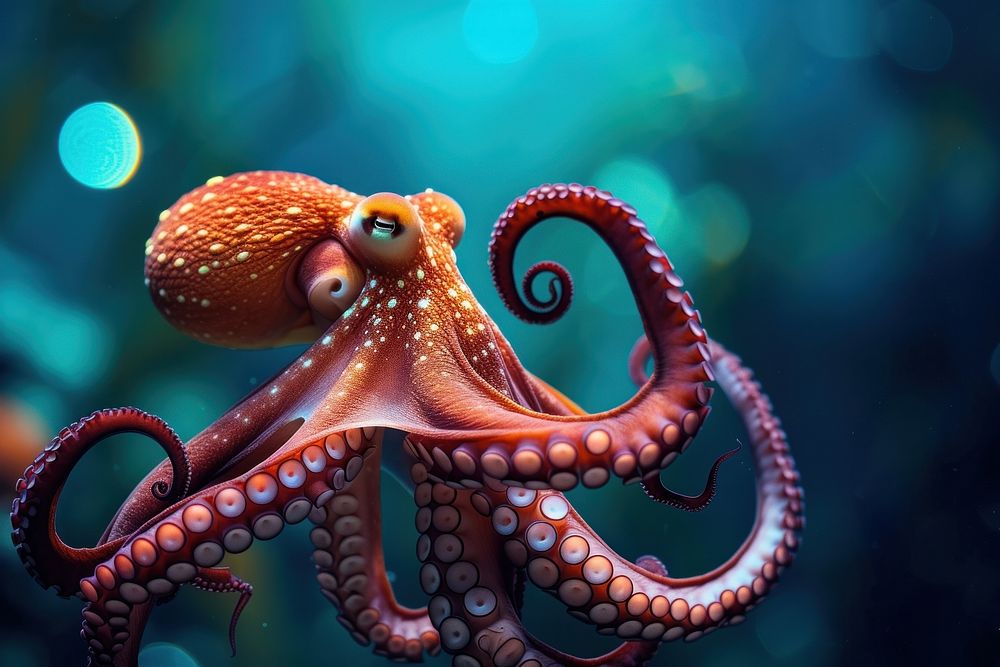 Beautiful octopus animal invertebrate cephalopod. | Premium Photo ...
