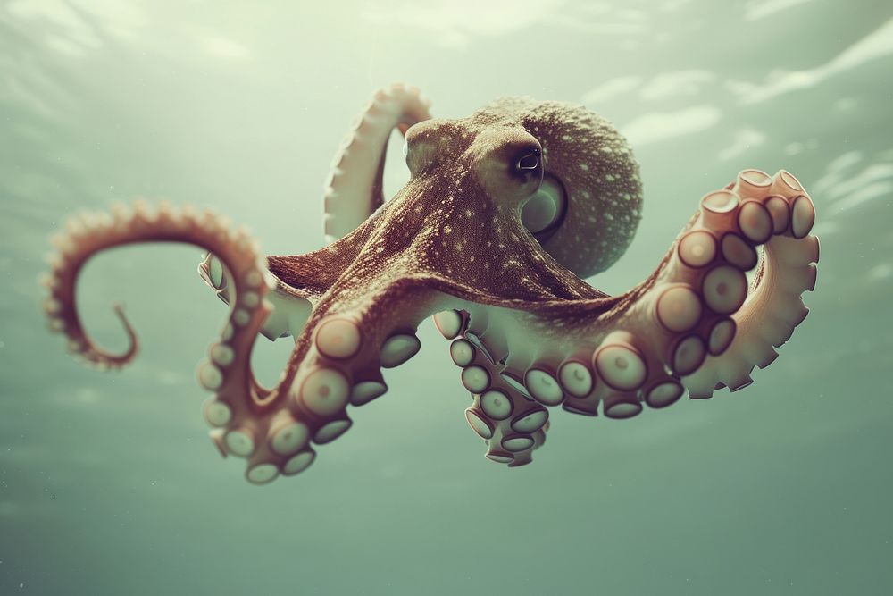 Octopus ocean animal invertebrate cephalopod. | Premium Photo - rawpixel