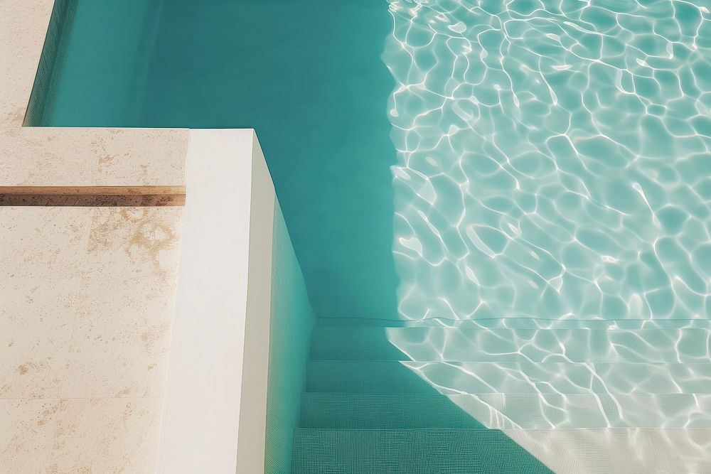 Pool architecture refraction turquoise. | Premium Photo - rawpixel