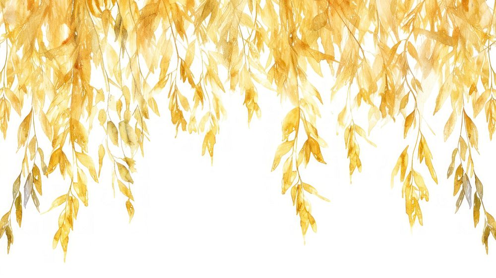 Gold leaf plant backgrounds accessories. | Free Photo Illustration ...